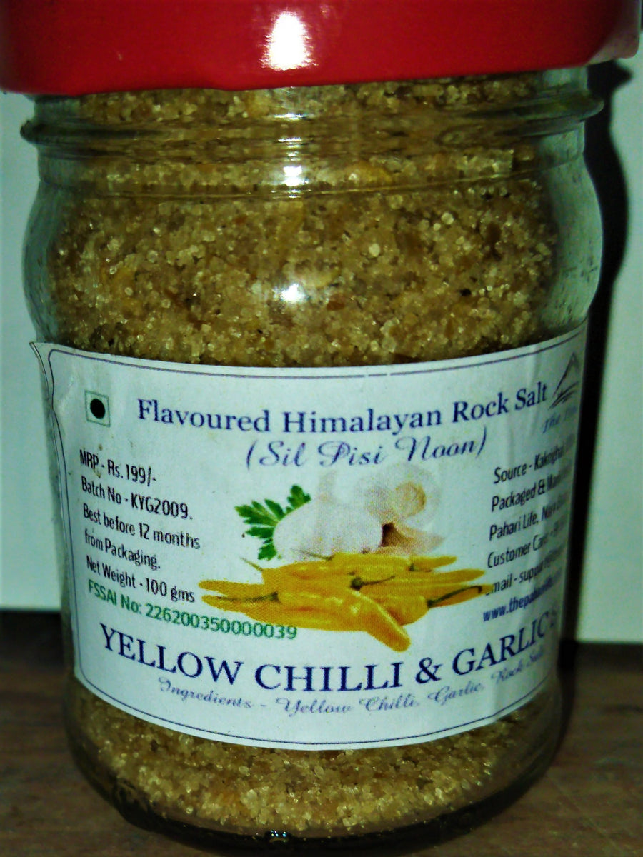 Yellow Chilli & Garlic Salt/ The Pahari Life